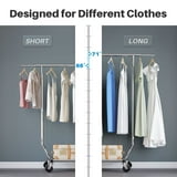 HOKEEPER 250 Lbs Heavy Duty Commercial Garment Rack, Movable Metal ...