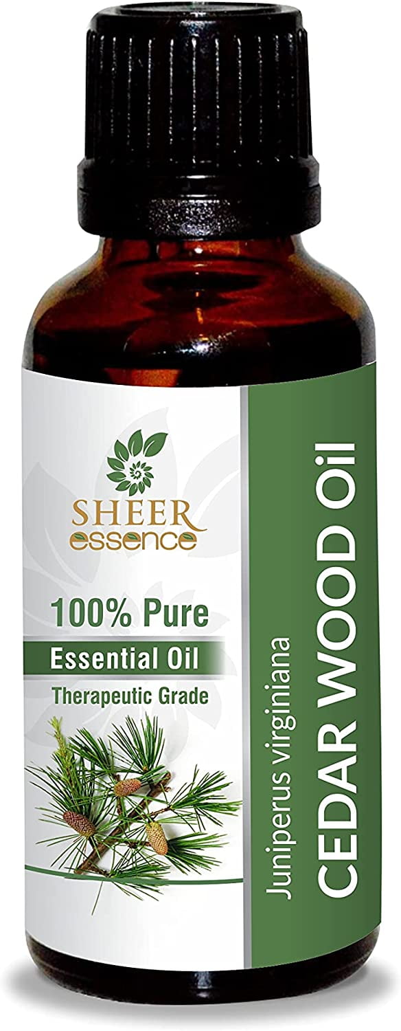 Sheer Essence Cedarwood Essential Oil 500 ML (16.9 fl. oz) 100% Pure ...