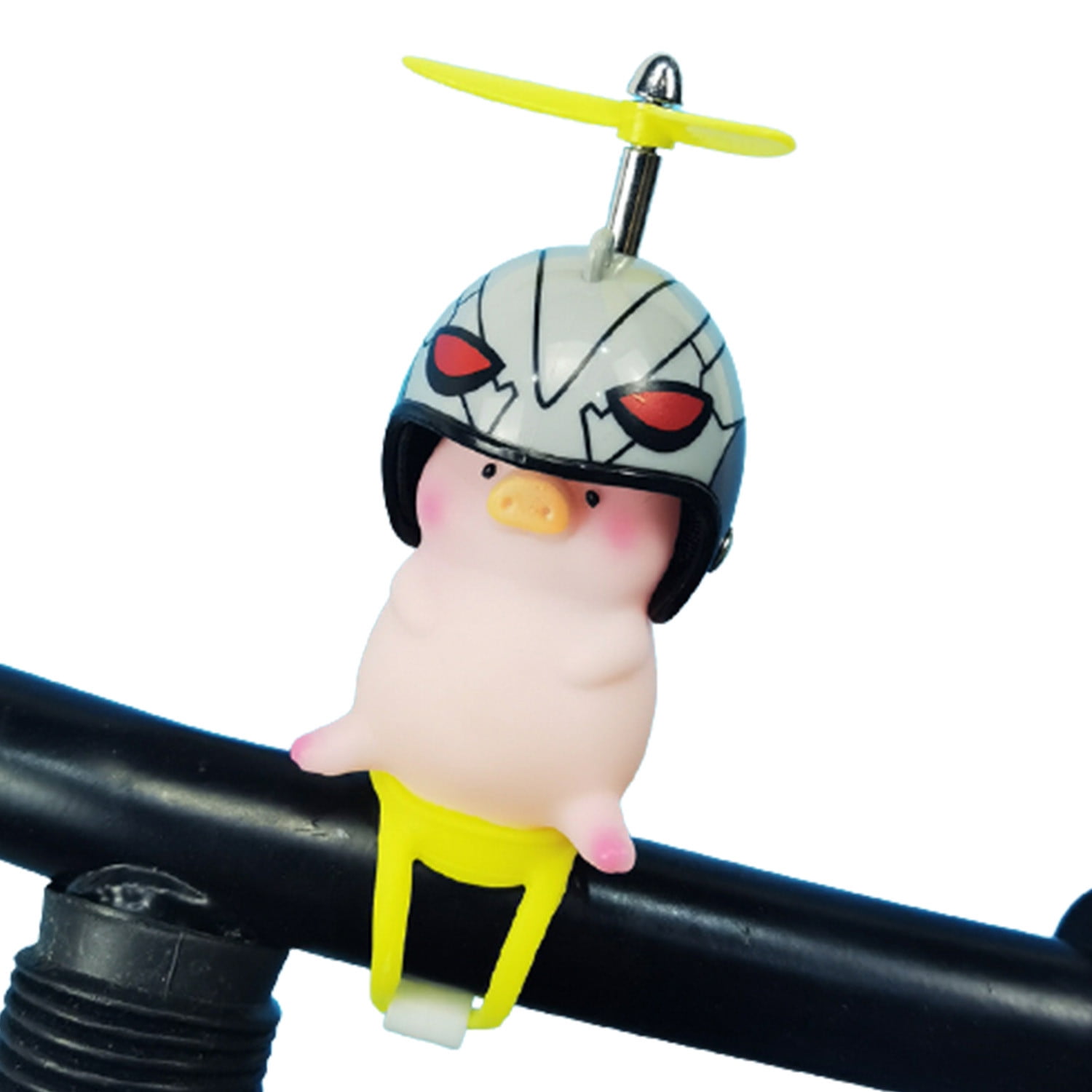 Qi Qingzhu Electric Car Decoration Head Wearing A Helmet Xpiggy Car ...