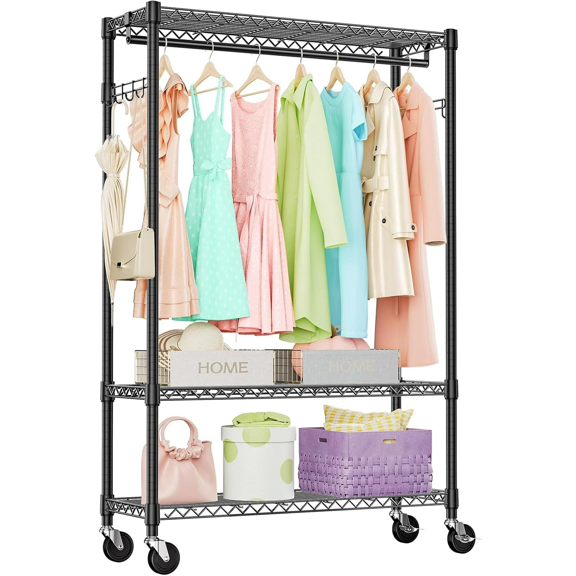 Click here for M Mzg 3-Tier Heavy Duty Rolling Garment Rack Wire... prices
