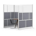 Luxor Freestanding Modular Room Divider Wall System with Built-in Cable ...
