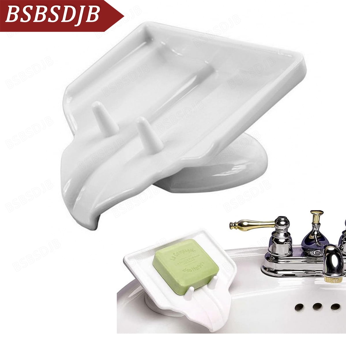 1pc Drain Soap Dish Holder Bar Shower Soaps Self Draining Soap Box ...
