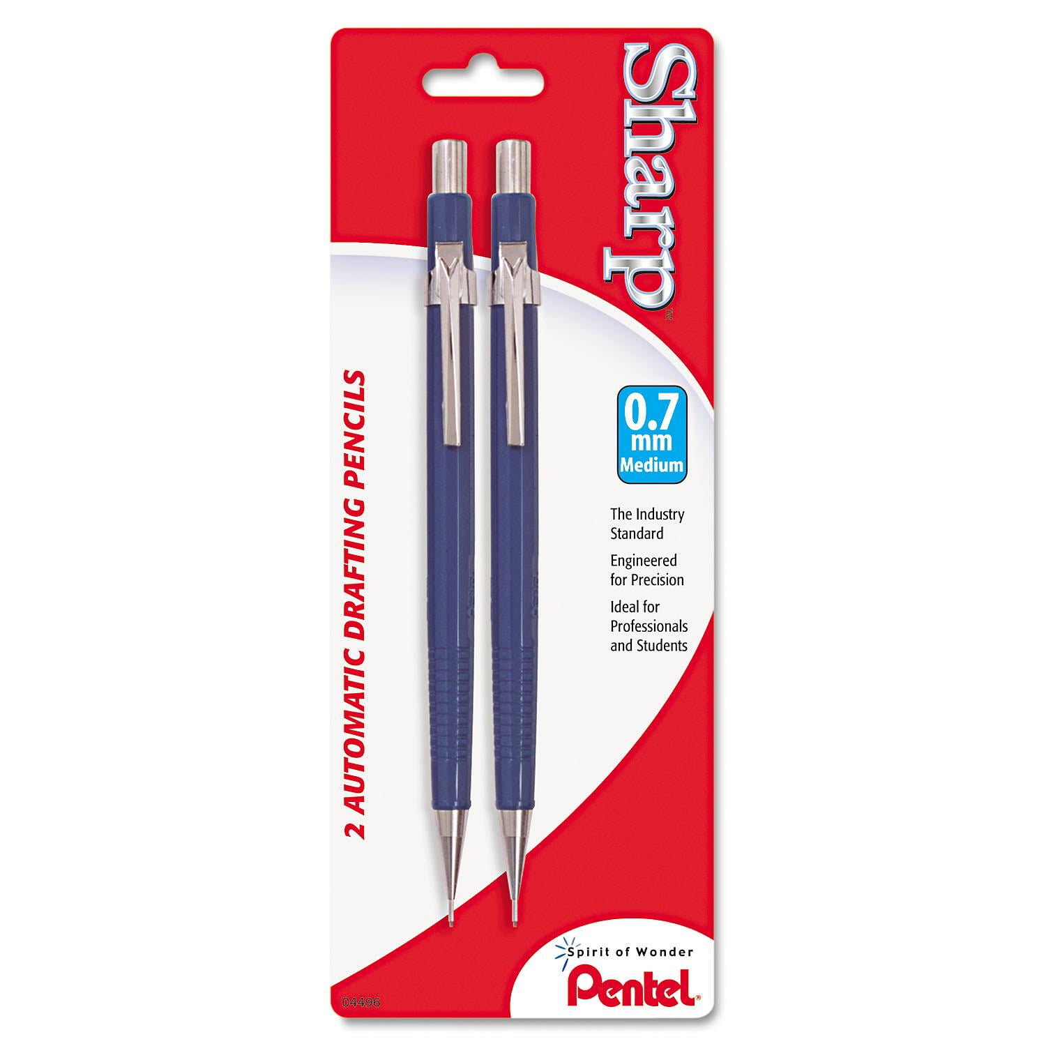 2 packs-Pentel - Sharp Mechanical Drafting Pencil, 0.7 mm, Blue Barrel ...