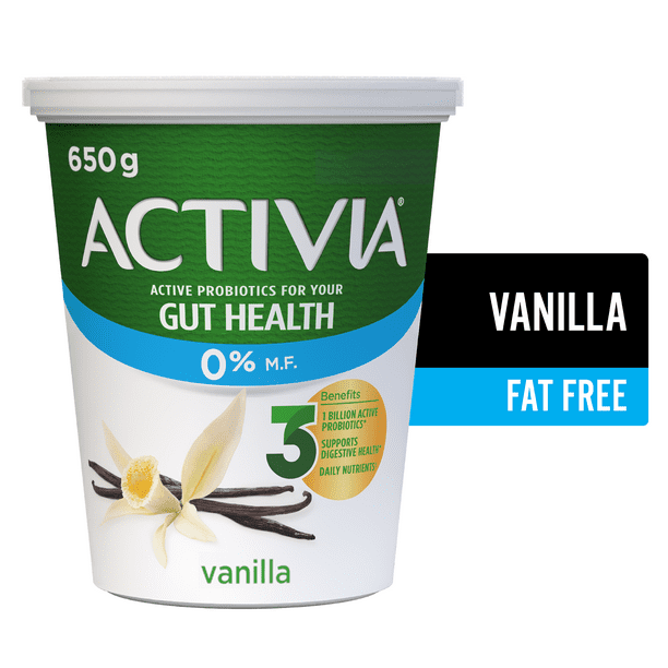 Activia Probiotic Yogurt, Vanilla, Fat Free, 650 g - Walmart.ca