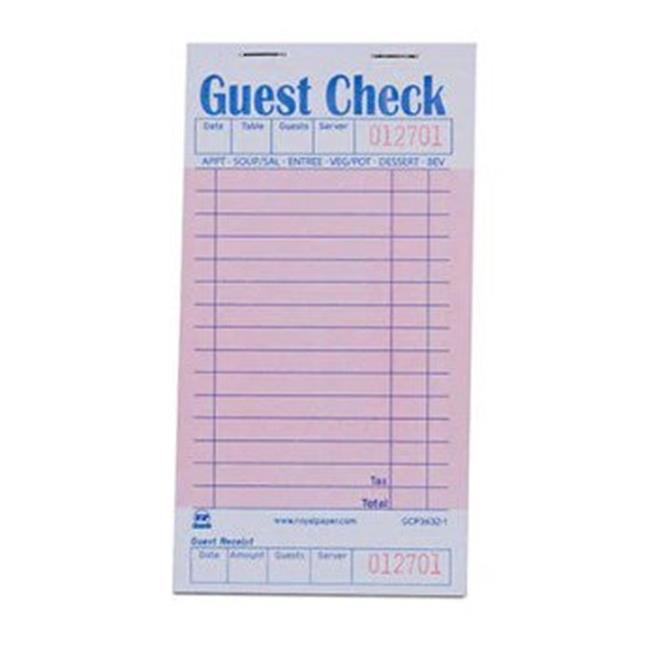 Royal Paper Products GCP36321 Check 1 Part Booked - 15 Lines - Walmart.com