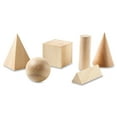 Learning Resources Wood Basic Geometric Solids, Set of 6 - Walmart.com