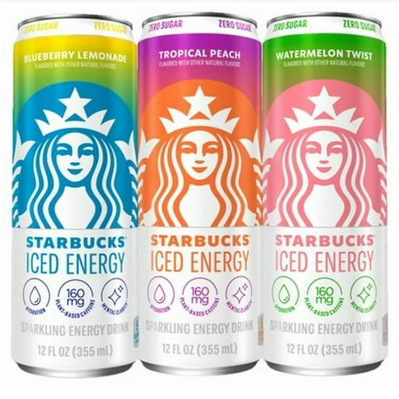 Starbucks Iced Energy Variety Pack, 12 Oz Cans (Pack of 12) - Walmart.com