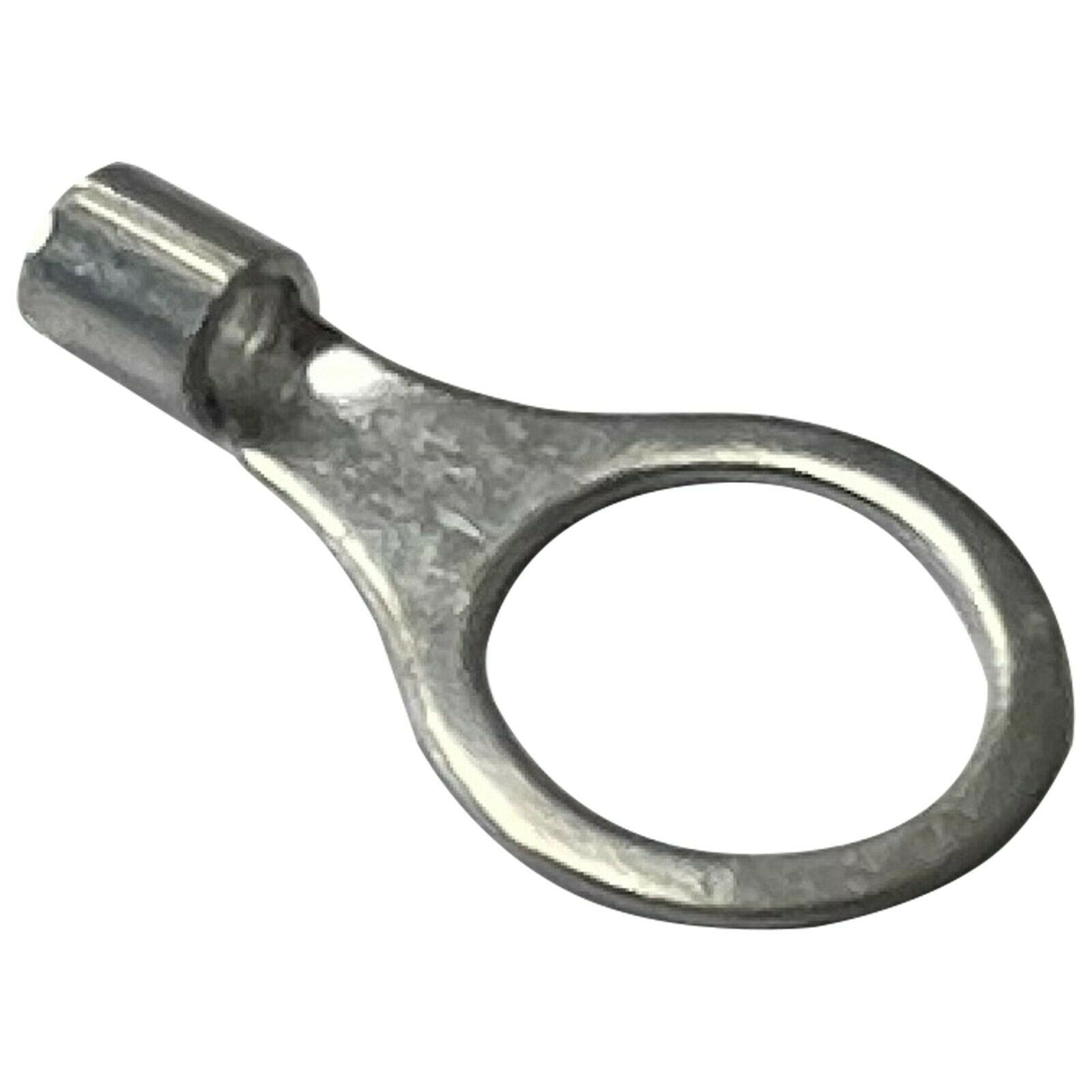 (100) Non-Insulated 12-10 AWG Gauge Ring Connector 1/2" Stud Electrical ...