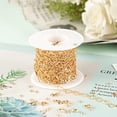 16.4 Feet Gold Plated Heart Chain Brass Handmade Embossed Link Chains ...