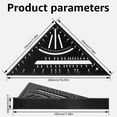 7 Inch Aluminum Rafter Angle Square, High Precision Triangle Ruler ...
