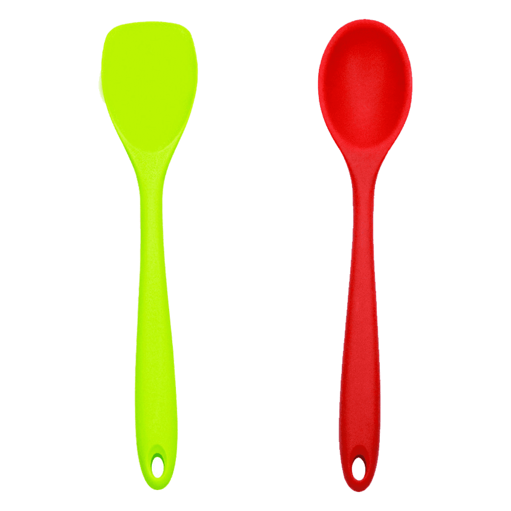 2 Piece Mini Kitchen Utensil Set- Silicone Kitchen Tools with Spatulas ...