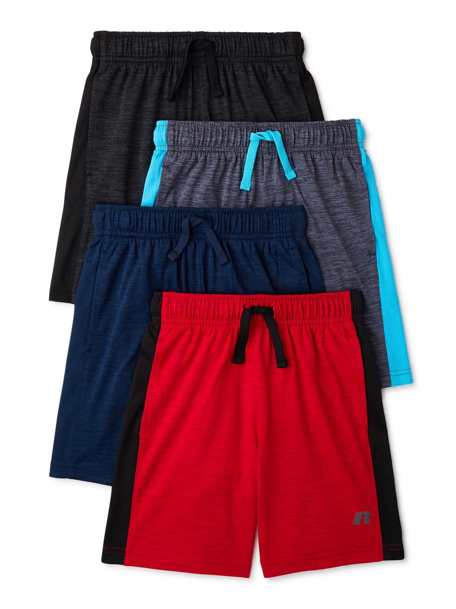 Russell Boys Year Round Shorts, 4-Pack, Sizes 4-18 & Husky - Walmart.com