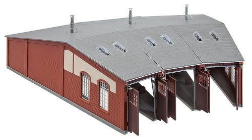 Faller 120177 3-Stall engine roundhouse HO Scale Building Kit - Walmart.com