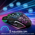 Wireless Gaming Mouse Rechargeable USB 2.4G Computer Ergonomic Optical Mice for PC Laptop ...