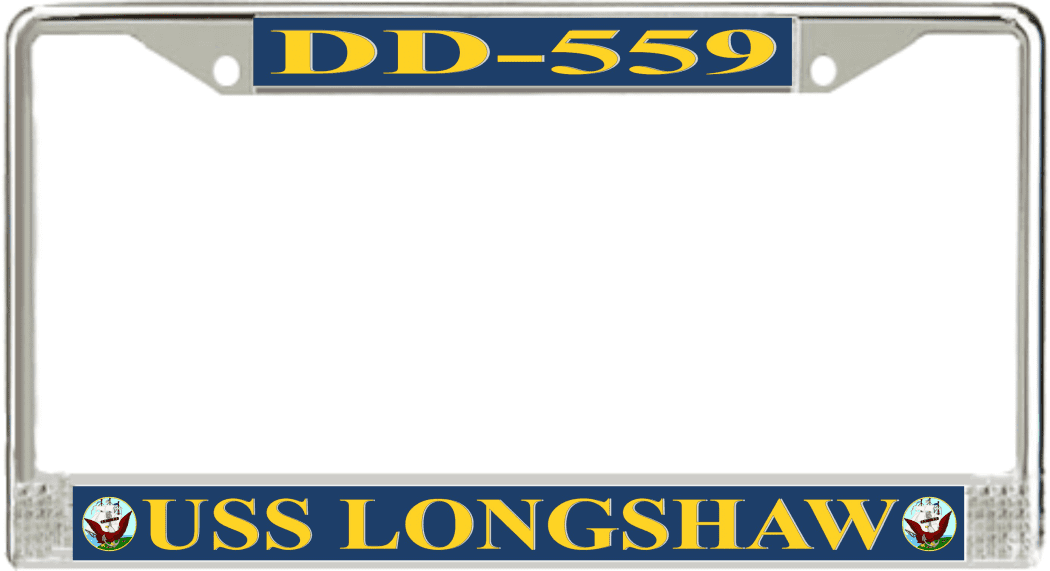 USS Longshaw DD-559 License Plate Frame - Walmart.com