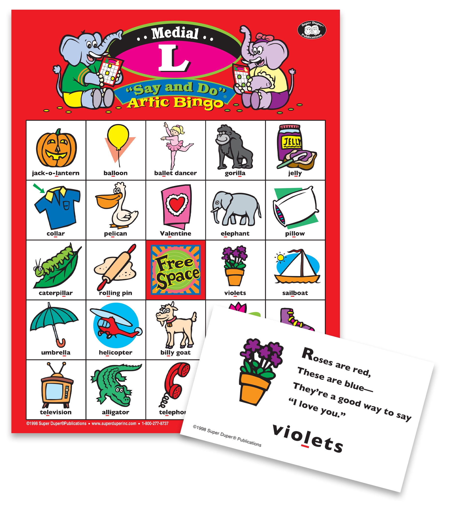 Buy Super Duper Publications | Say and Do Artic Bingo Sound Game Letter ...