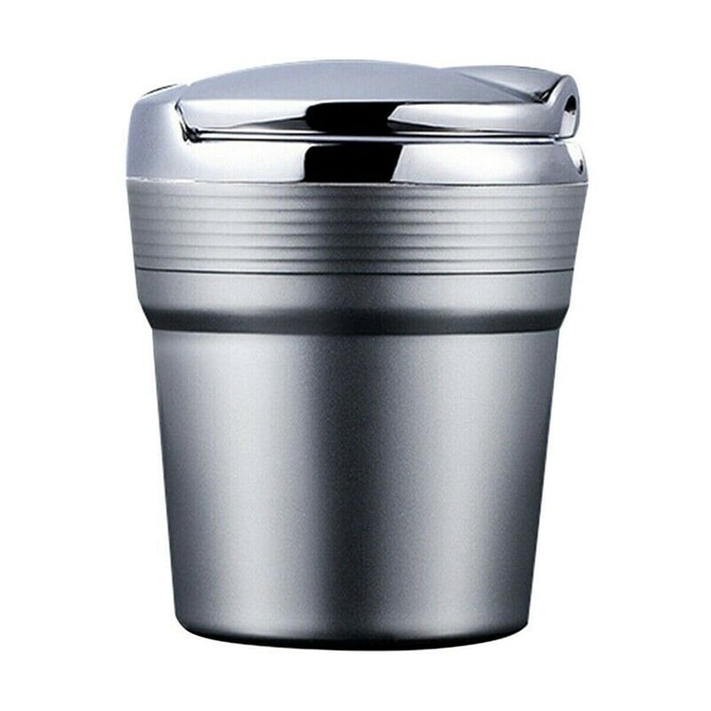 AMERTEER LED Car Ashtray, Smokeless Ash Tray with Lid, Detachable ...