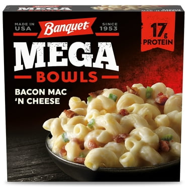 Banquet Mega Bowls Buffalo-Style Chicken Macaroni and Cheese TV Dinner ...