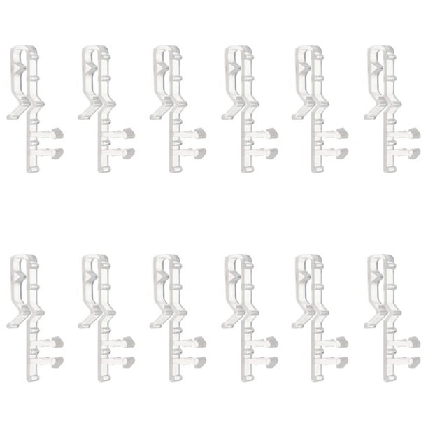 12pcs Blind Valance Clips Clear Plastic Valance Retainer Clips Blind ...