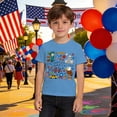 Byoo Little Boys America Themed Graphic T-Shirt Short Sleeve Crew Neck ...
