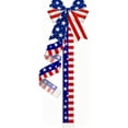 Beforeyayn 4Th July Patriotic Bow, Red White Blue Wreath Ribbon ...