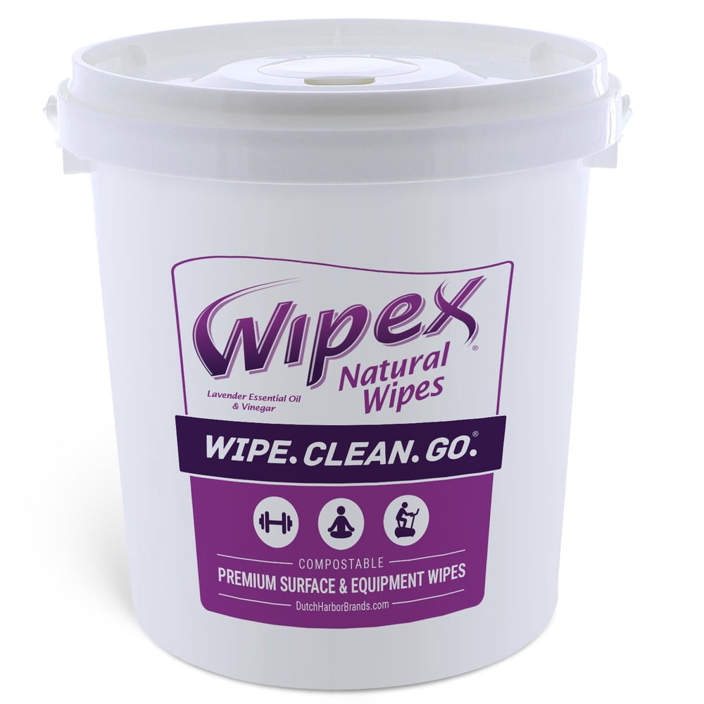 Wipex Natural Fitness Equipment & Surface Cleaning Wipes Lavender ...