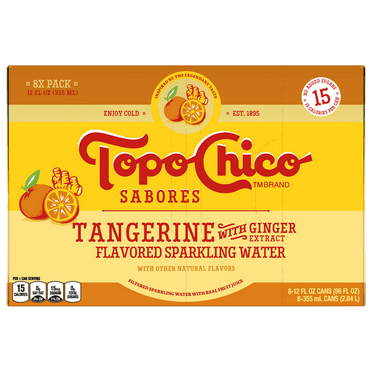Topo Chico Natural Beverage, Tangerine, Lime, Blueberry Flavored Sparkling Water Variety Pack ...