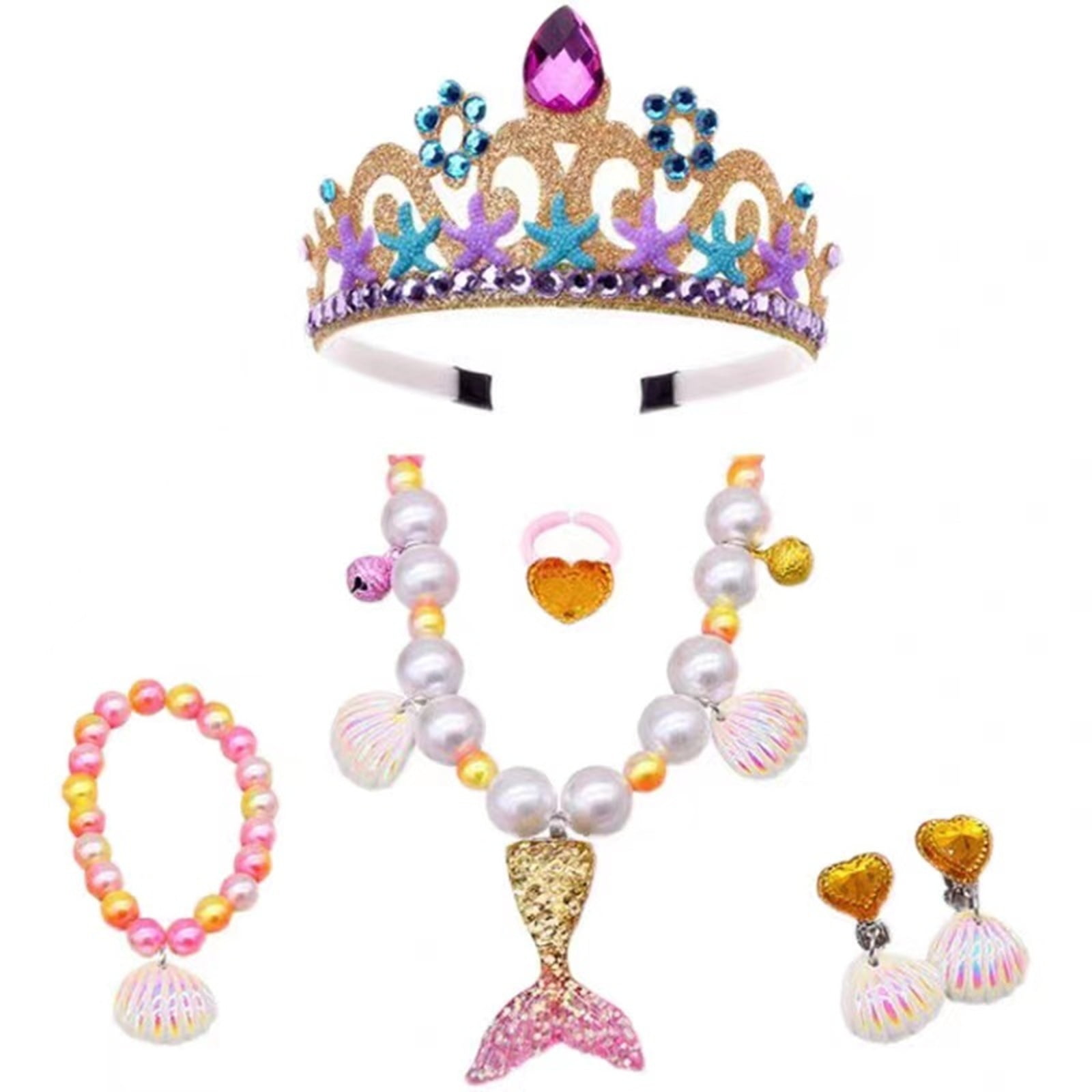 Click here for Unbranded Girls Mermaid Ocean Princess Jewelry Set... prices