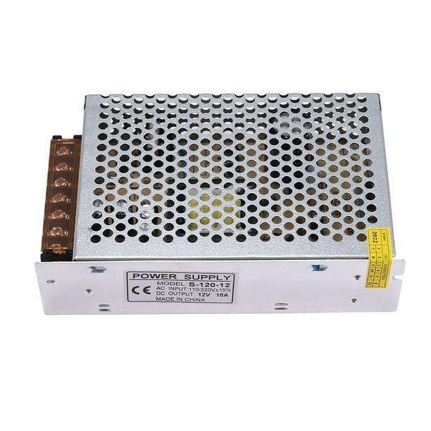 DC 12V 10A 120W Fuente de AlimentacióN Conmutada Transformador AC-DC Fuente de AlimentacióN AC ...