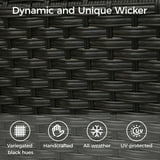 Royalcraft 6-Piece PE Wicker Rattan Outdoor Sofa Set with Storage Box ...