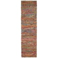 SAFAVIEH Cape Cod Nixon Colorful Braided Area Rug, 2'3" x 8', Natural ...