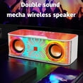 Mecha Dual-Driver Bluetooth Speaker, RGB Light, Wireless Charging ...