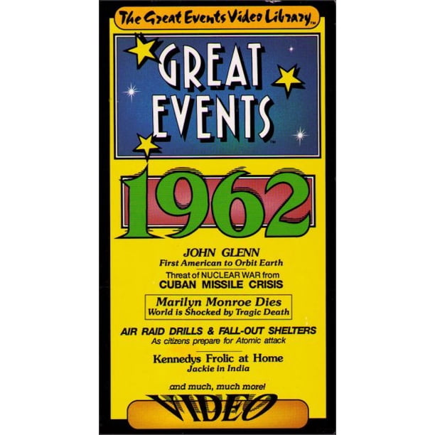 Great Events 1962 Vintage VHS Tape - (John Glenn / Marilyn Monroe ...