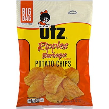 Utz Honey Barbeque Potato Chips, 3-Pack 7.75 oz. Family Size Bags ...