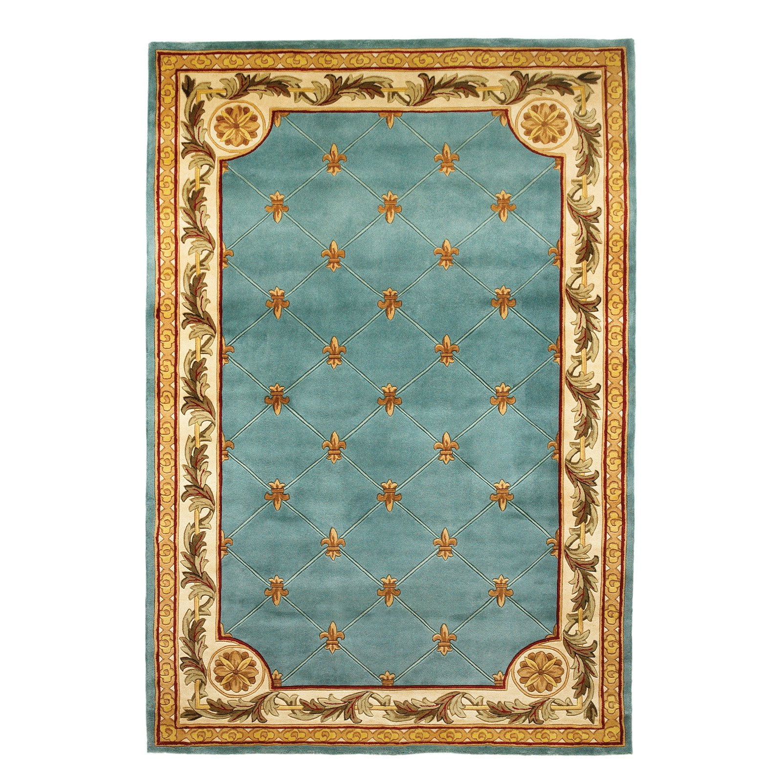 KAS Rugs Jewel 03 Fleur-De-Lis Area Rug - Walmart.com