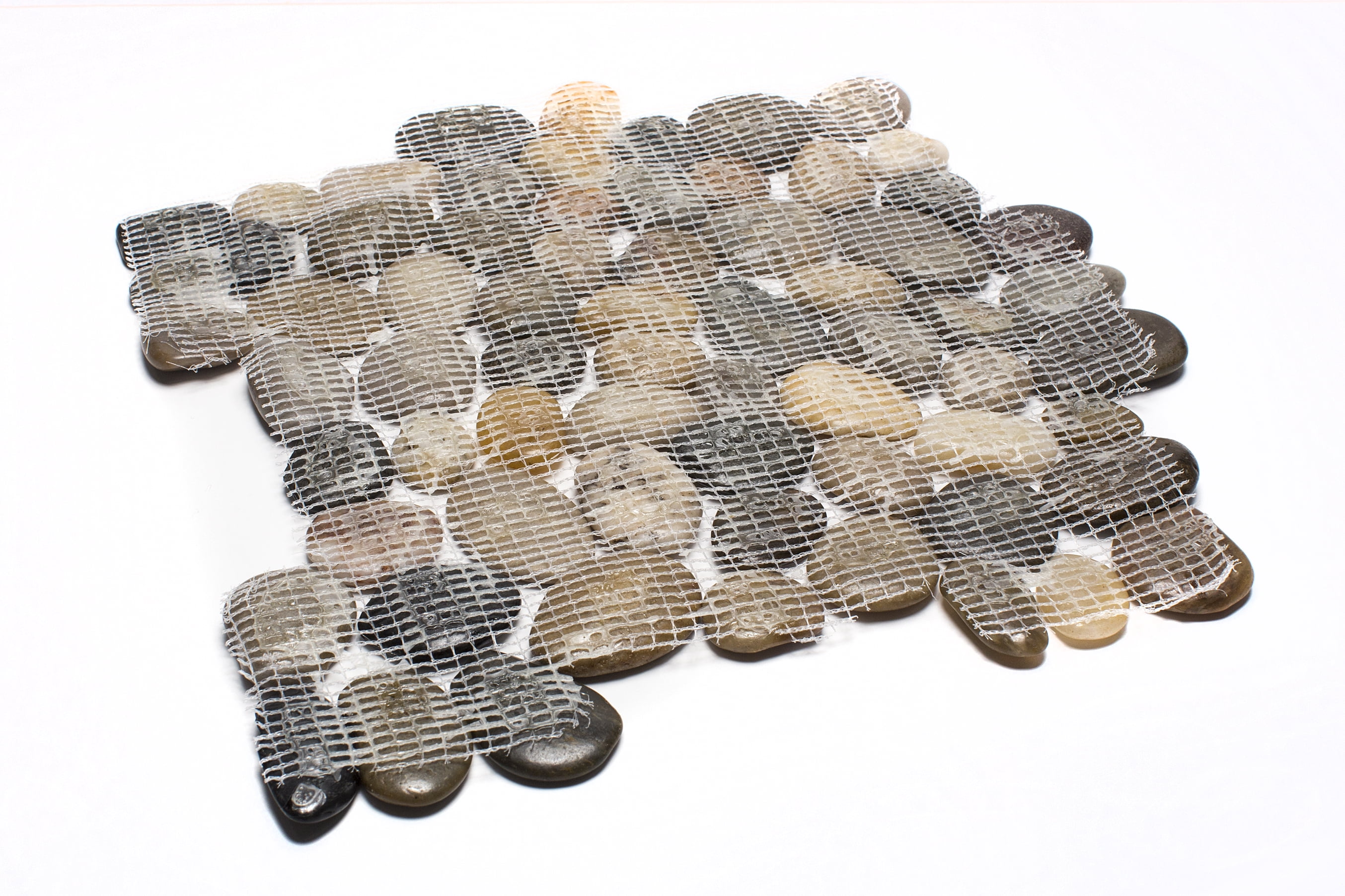 Buy Rainforest Mixed Mid-Polish Pebble Stone Floor and Wall Tile 12 x12 ...