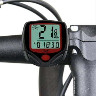 Waterproof Bicycle Wired Speedometer Bike LCD Computer Speed Odometer ...