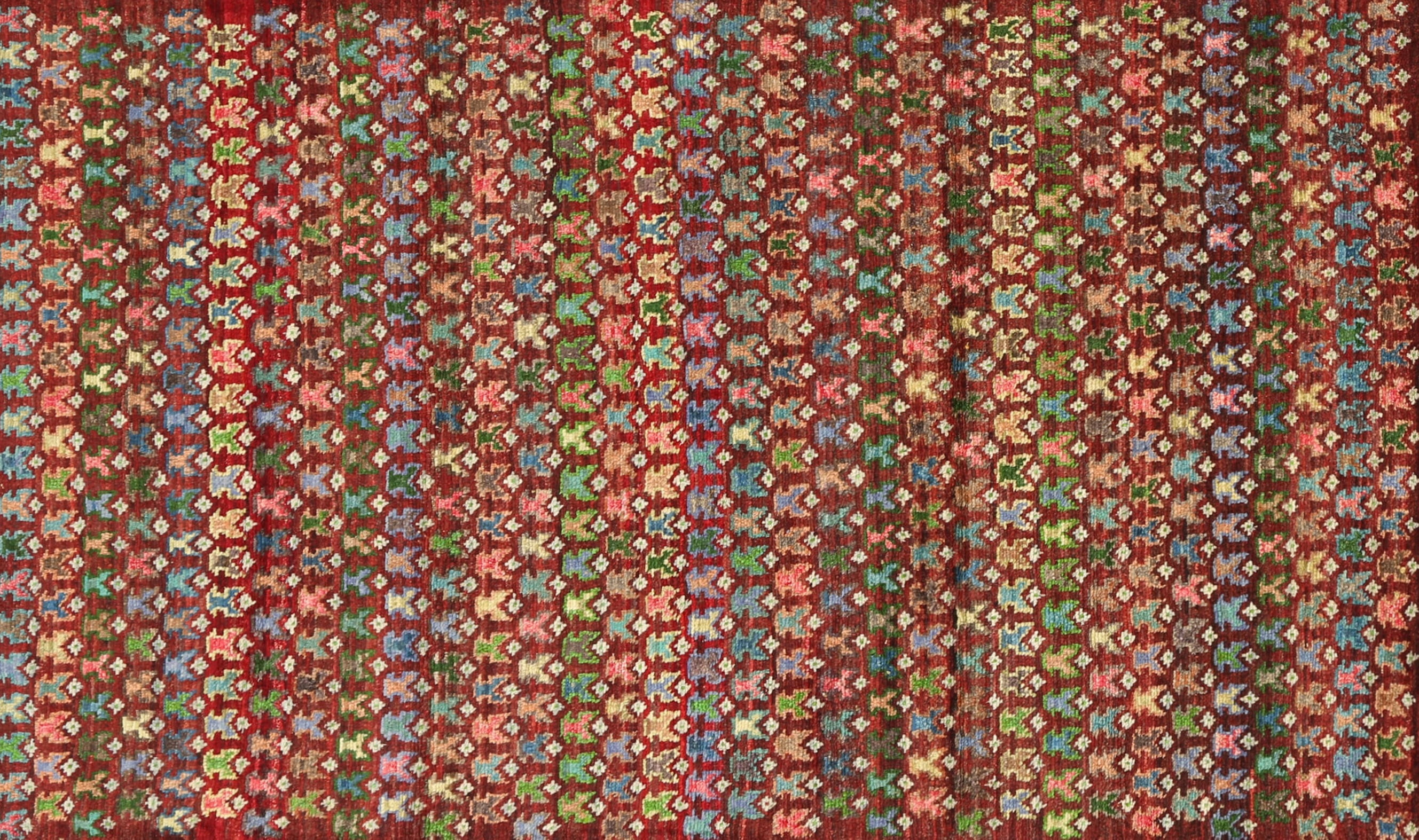 Ahgly Company Indoor Rectangle Contemporary Dark Almond Brown Abstract ...