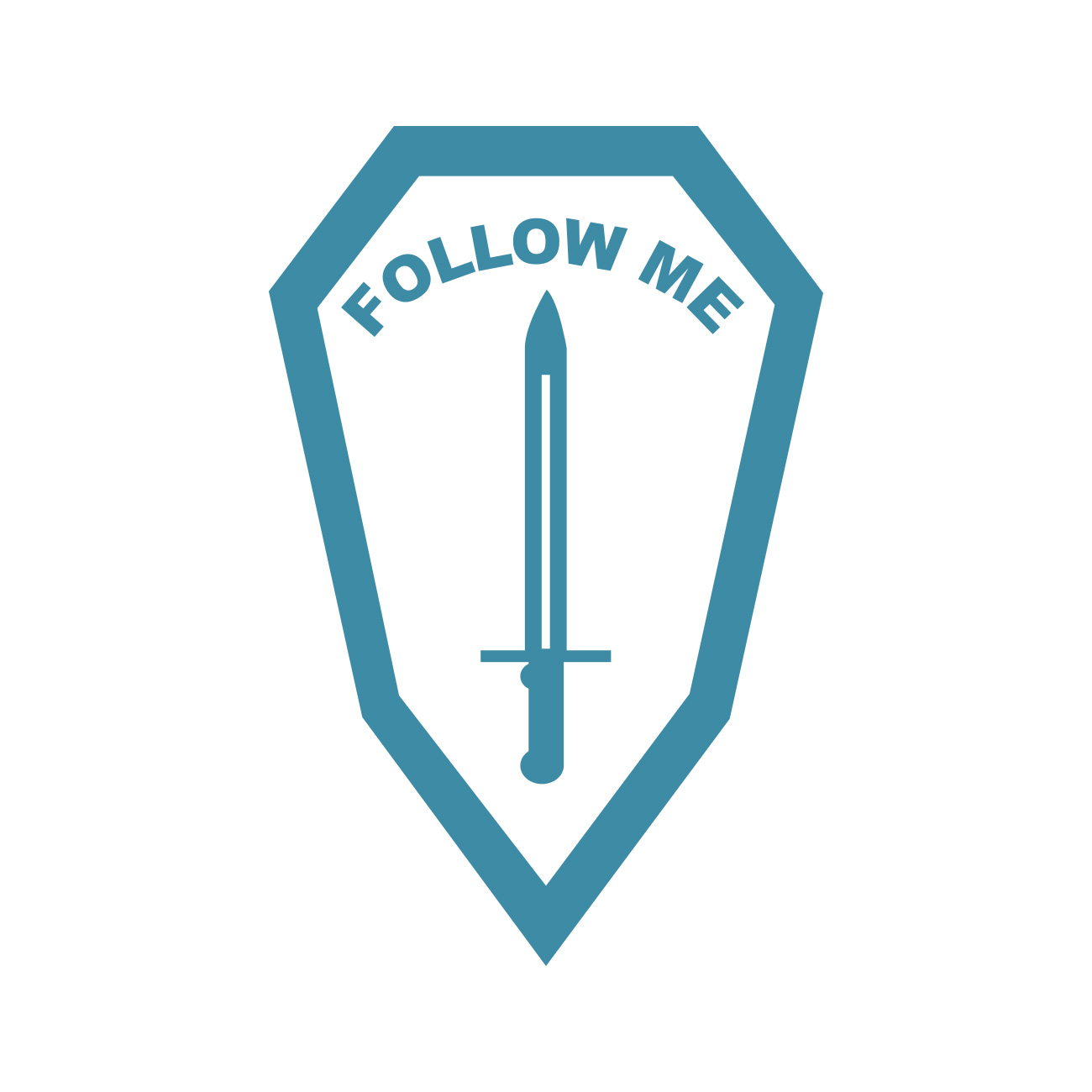 Fort Benning Follow Me Sticker Decal Die Cut - Self Adhesive Vinyl ...