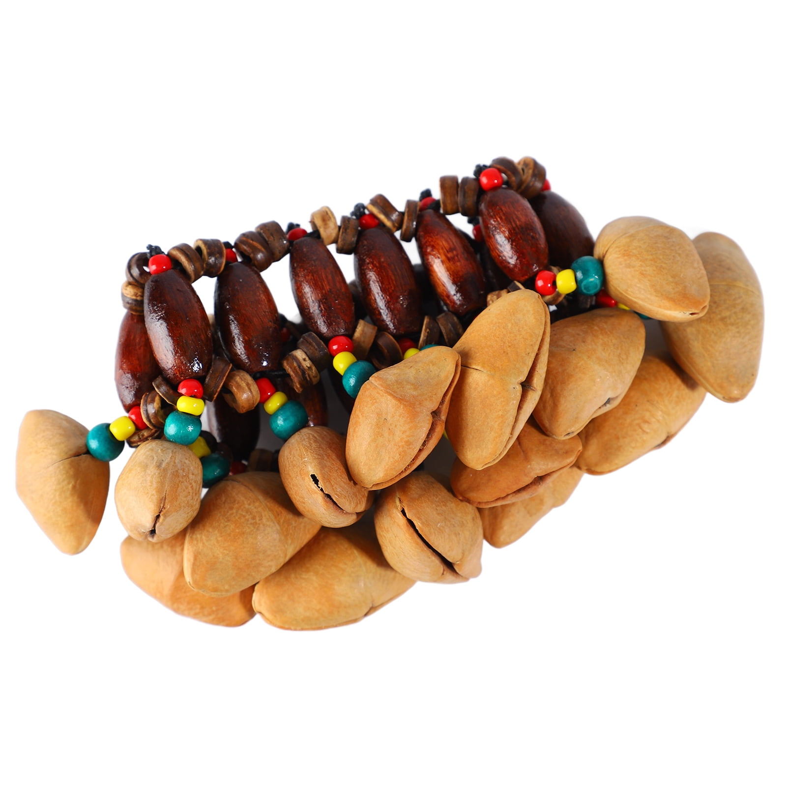 Nuts Handbell Drum African Tribal Style Hand Chain Bracelet Nut Shell ...
