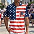 Bainana Shirts For Men American Flag Patriotic Shirt Short Sleeve ...