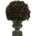 Nearly Natural Artificial Pepper Berry Ball Topiary, Set of 3 - Walmart.com