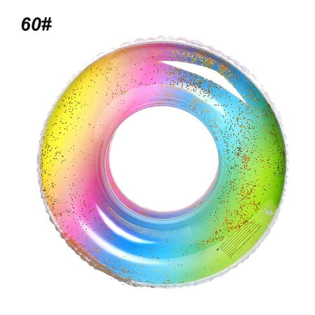 Becaristey Kids Swimming Tube Glitter Inflatable Children Swim Sparkle ...