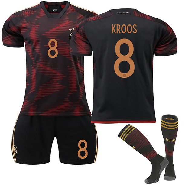 Germany 2022-2023 World Cup Away Jersey Kroos #8 Soccer Jersey T-shirt ...