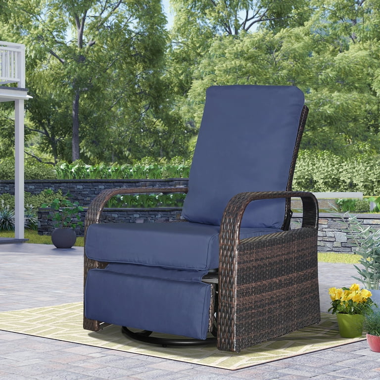 All weather wicker adjustable recliner store