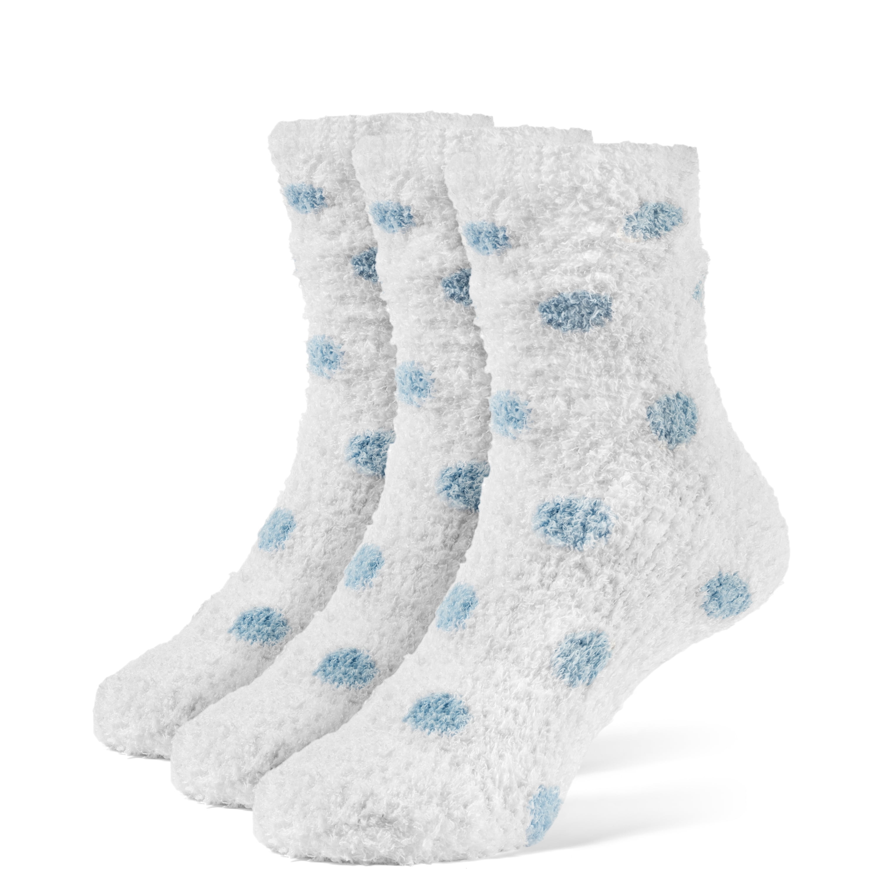 Galiva Girls' Dotted Fuzzy Quarter Cozy Socks - 3 Pairs - Walmart.com