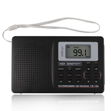 Supersonic 9 Band Wireless Bluetooth Radio in Black - Walmart.com