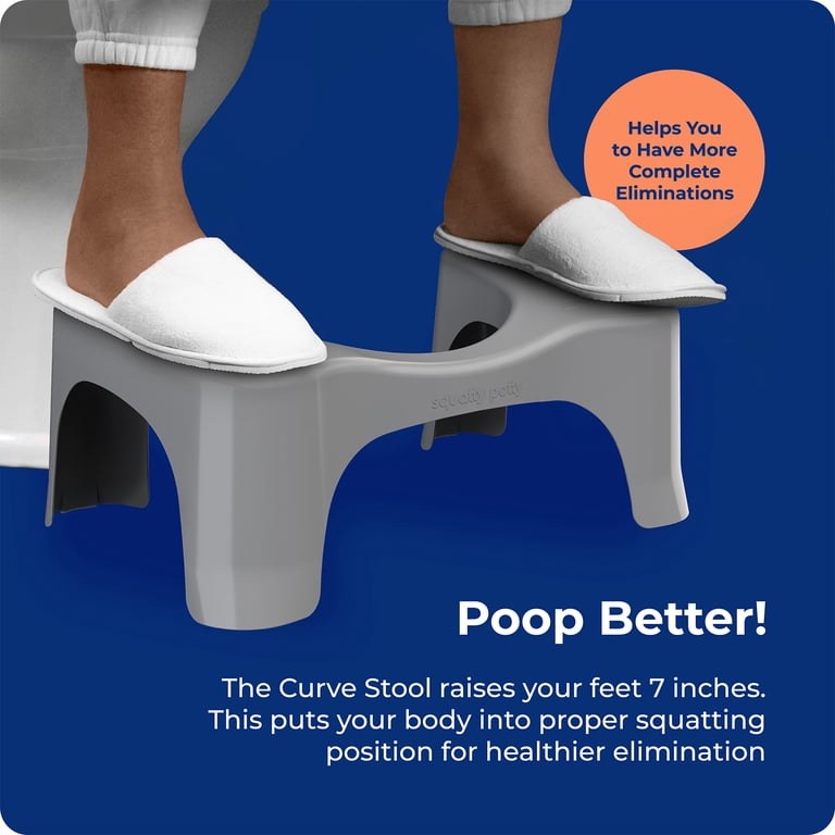 Toilet Stool Squat Adult Stool For Toilet Sturdy Plastic Toilet Step ...