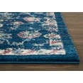 Nourison Fusion Vintage Bordered Navy/Pink Area Rug - Walmart.com