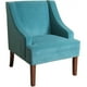 HomePop Velvet Swoop Arm Accent Chair - Walmart.com